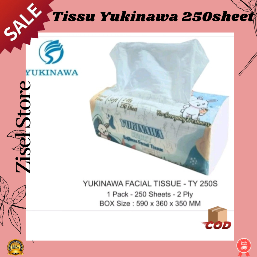 Yukinawa Tissue 250 Sheets 2ply Facial Tissue/Daily Facial Tissue ...