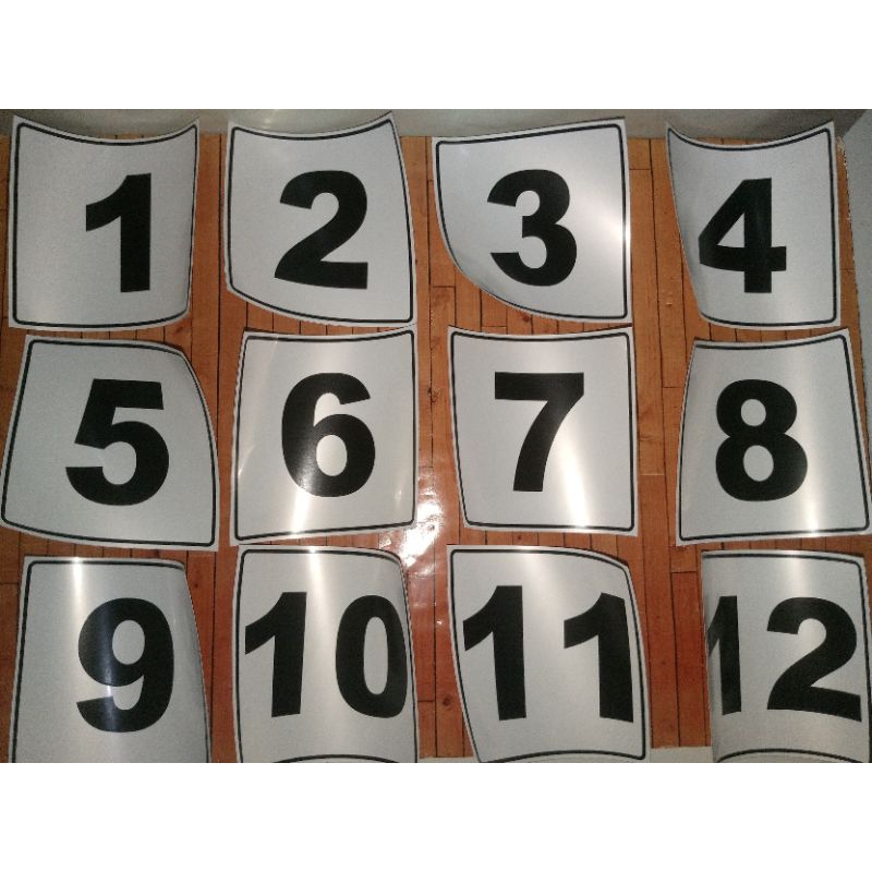 Waterproof Glossy Vinyl Number Stickers Waterproof House Number ...