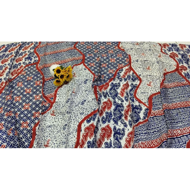 Colet Stamped BATIK Fabric With Island MOTIF, SEMI Silk VISCOS Material ...