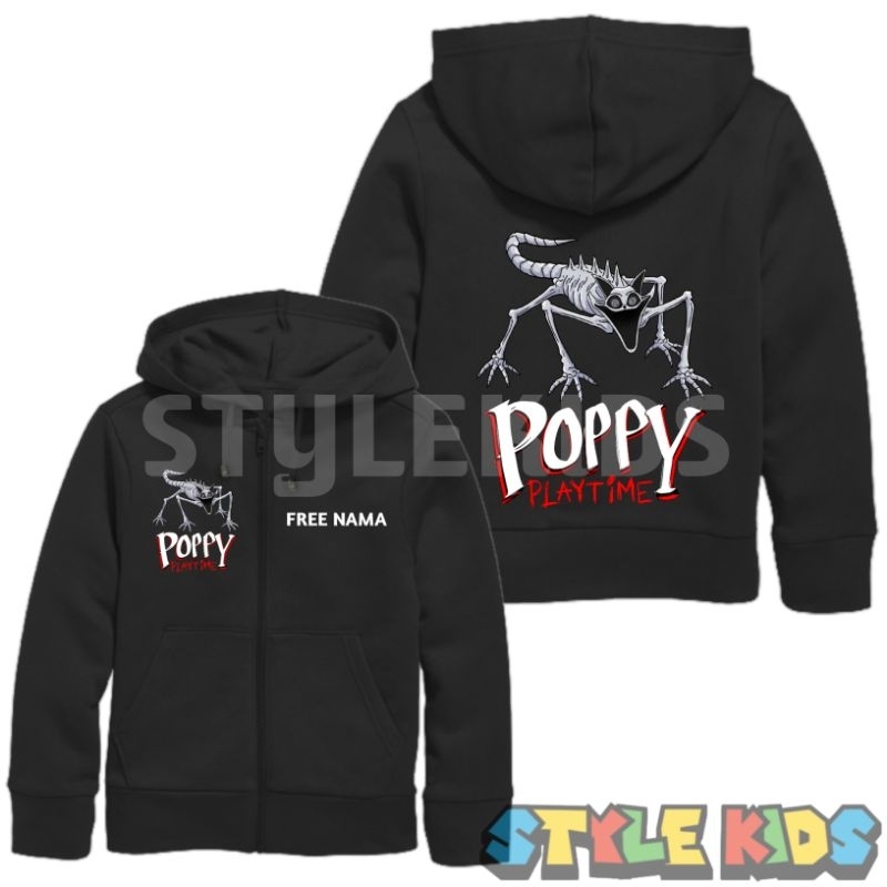 Free Name Jacket Zipper Hoodie Boys Girls Logo Poppy Playtime Smiling ...