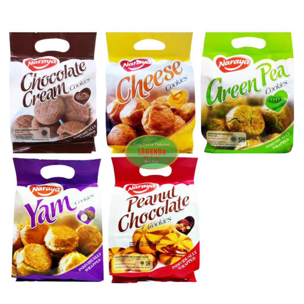 Ui Cookies Yam Peanut Green Peas 300gr naraya | Shopee Malaysia