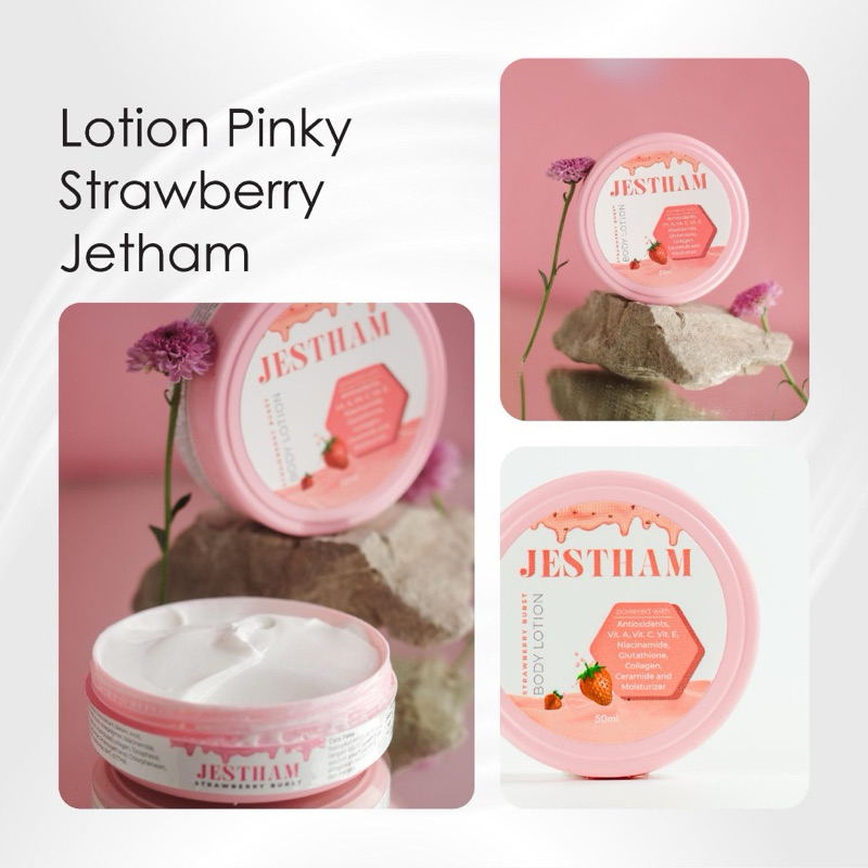 Jestham BODY LOTION STRAWBERRY WITH COLAGEN BODY SKIN WHITENING 50ml ...