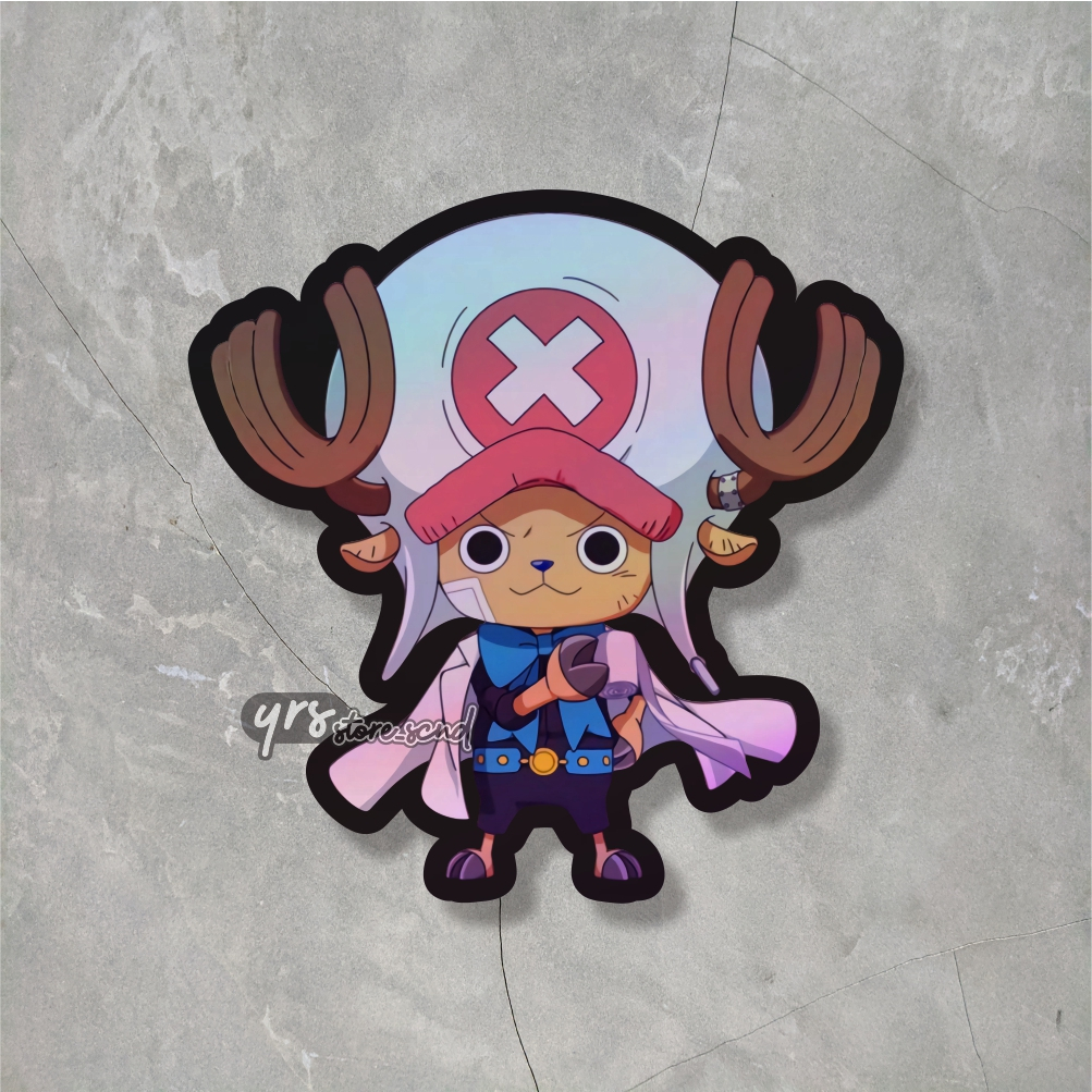Sticker Anime One Piece Tony Chopper Sticker case hp laptop Etc Size ...