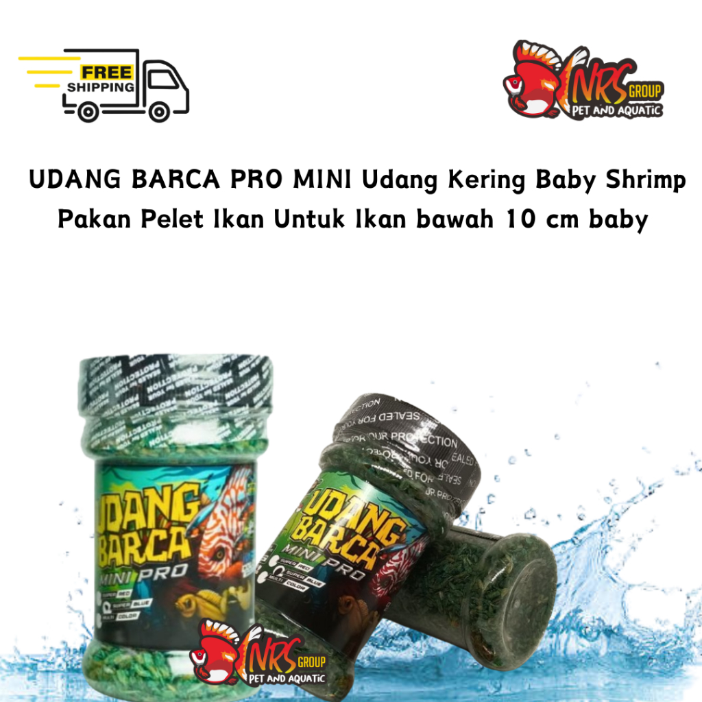 Shrimp BARCA PRO MINI MINI Dried Shrimp baby Shrimp Fish Pellet Feed ...