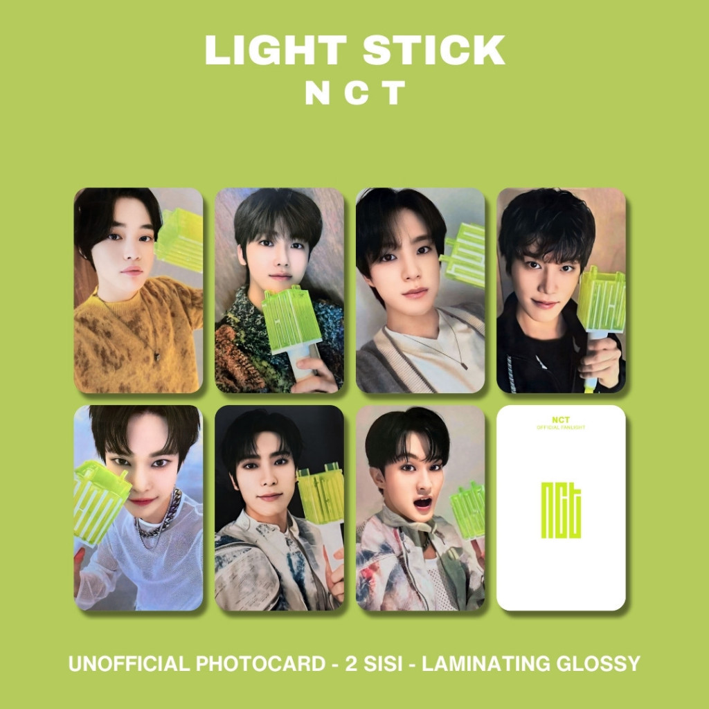 Photocard id card nct 127 dream wayv lightstick light stick pc premium ...