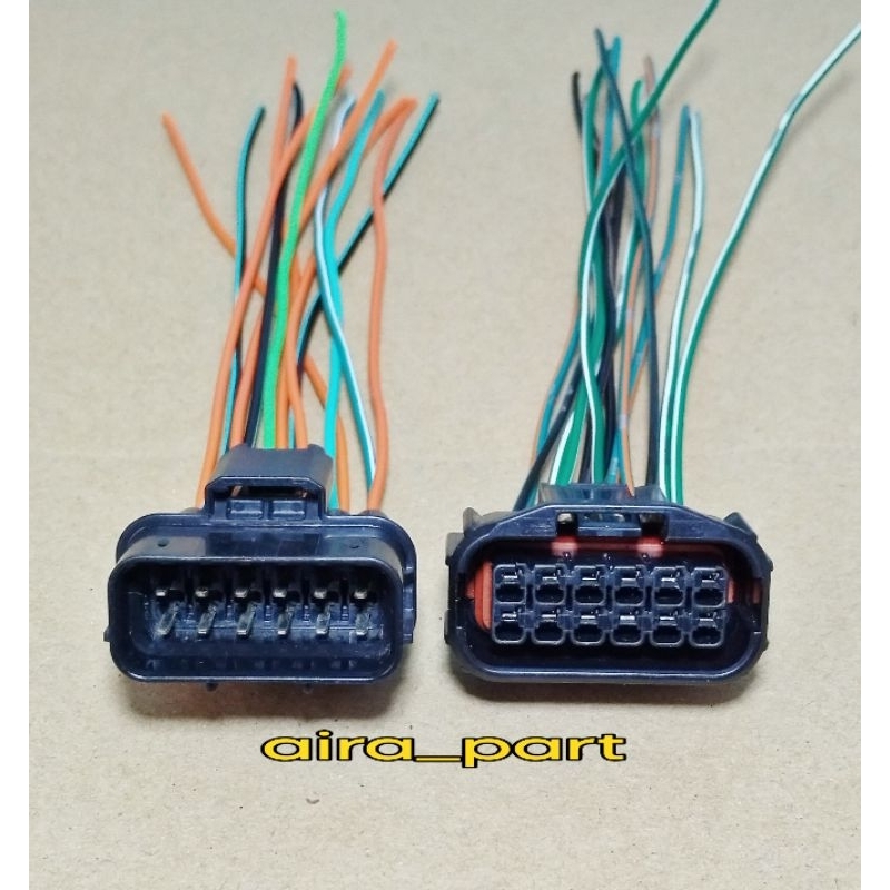 Waterproof 12 pin 12 pin Connection Cable Socket A set Of 12 pin ...