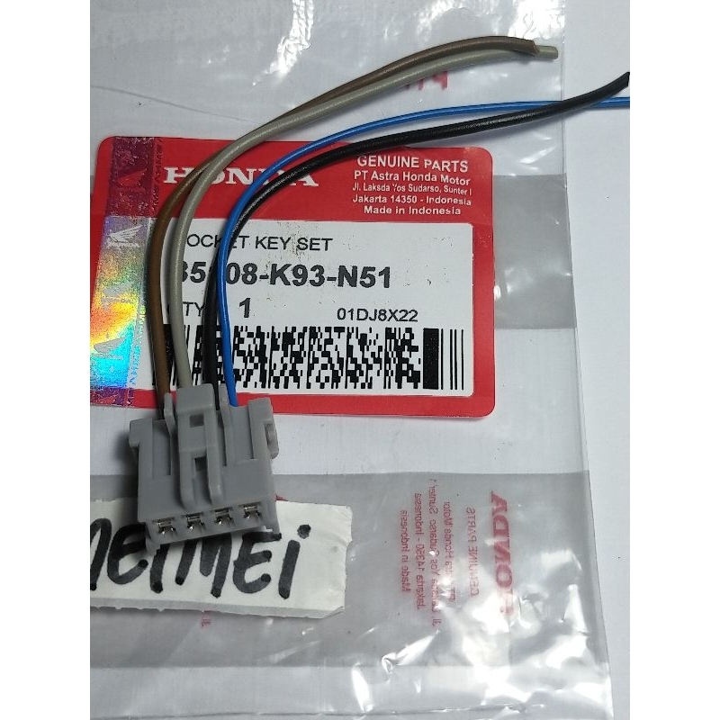 Socket 4 pin ignition key vario 150, vario 125 new, scoopy esp, genio ...