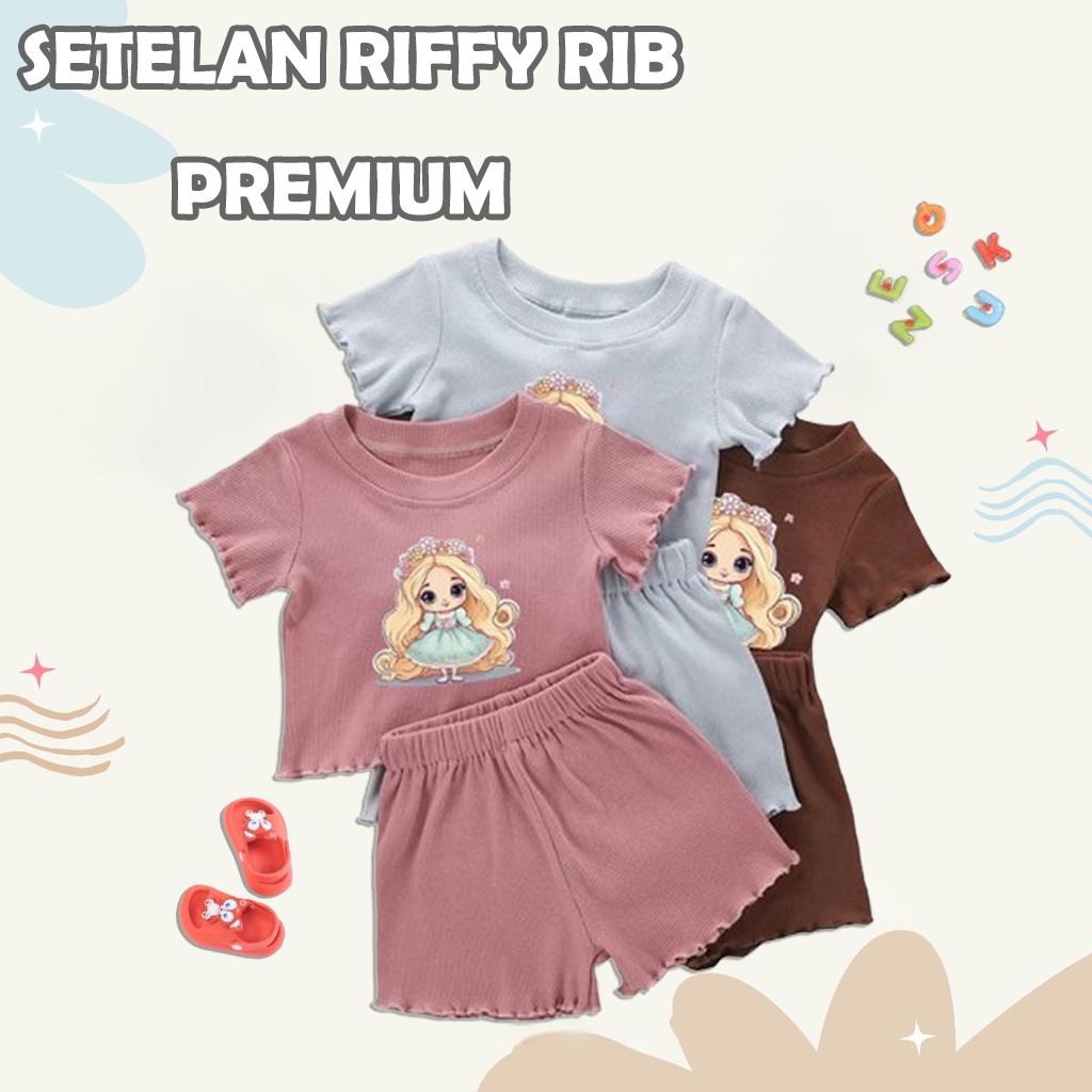 IL - RABELLA PRINCESS CHILDREN'S SET DTF MOTIF / PREMIUM DTF RIFFY RIB ...