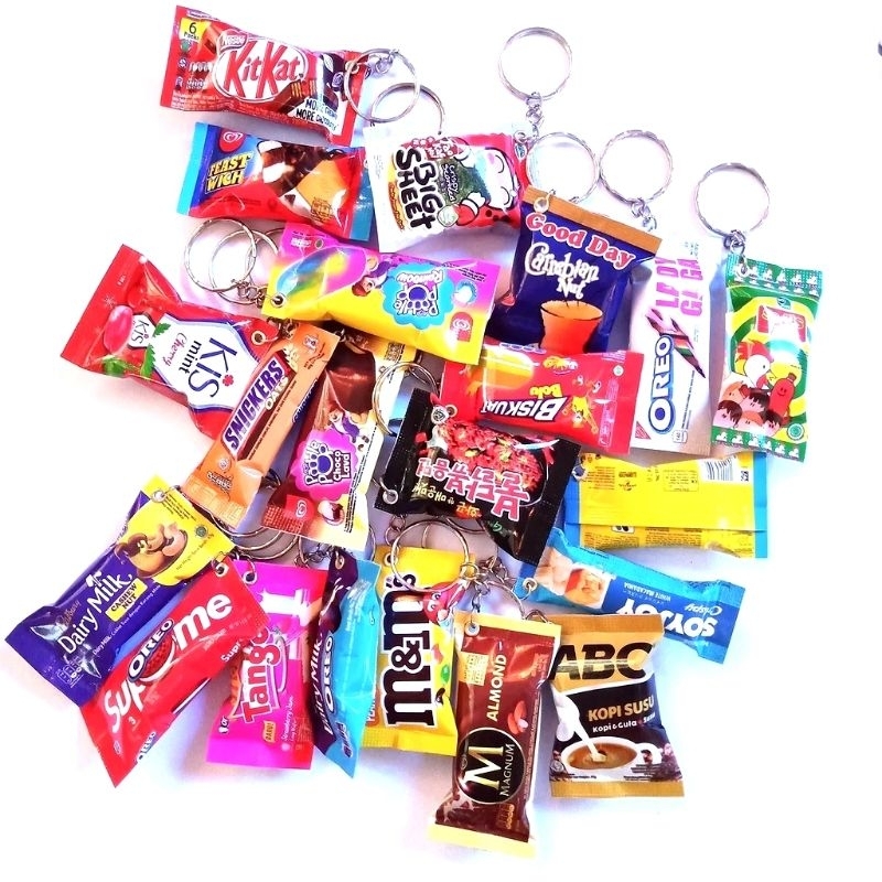 GANTUNGAN 20pcs Snack mix key chains | Shopee Malaysia