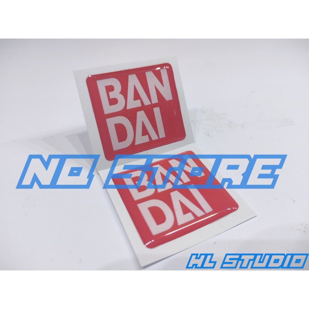 Embossed FLEXY RESIN BANDAI STICKER EMBLEM (FULL RED) | Shopee Malaysia