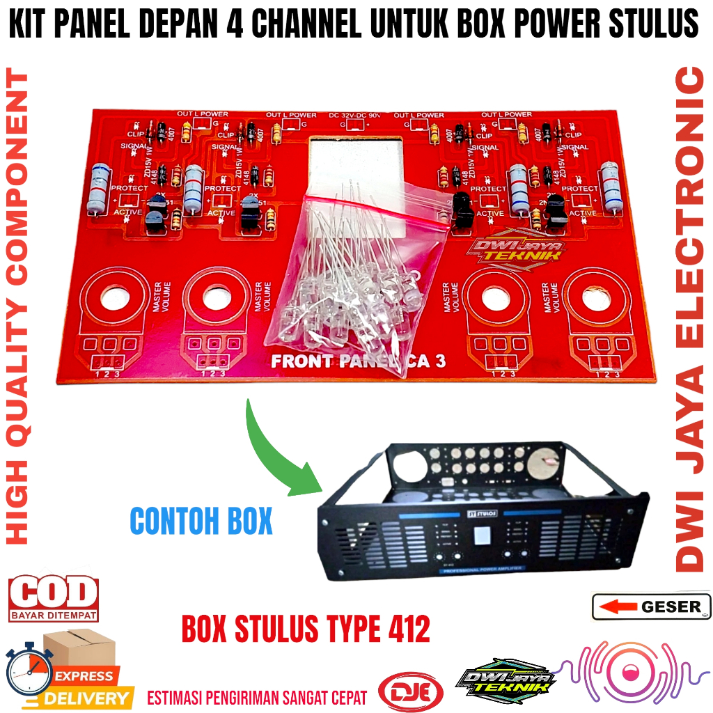 4channel front Panel Kit for st412 stulos Power Box | Shopee Malaysia