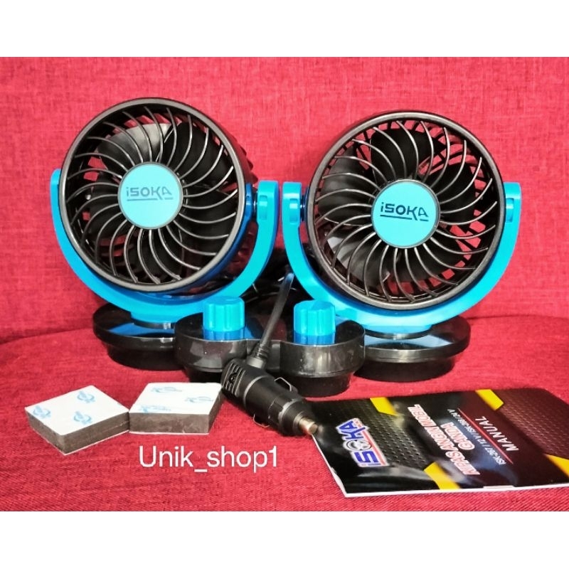 Blue 24 volt truck and bus fan | Shopee Malaysia