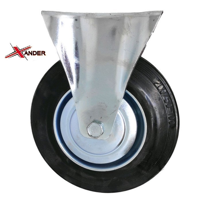 HITAM Xander Wheels 8 inch Black Rubber Wheels Dead Model 8 inch Rubber ...