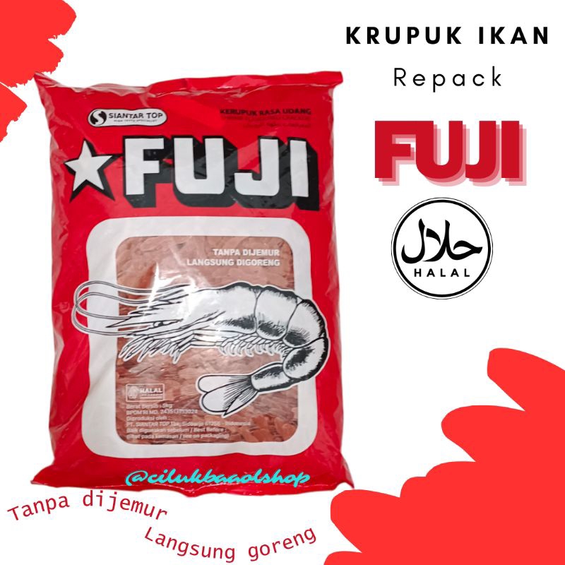 Fuji fish shaped crackers with shrimp flavor repack 500 Gr | Shopee ...