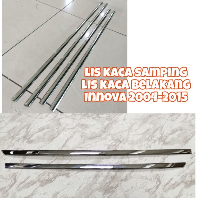 2004-2015 Toyota innova car side and rear window trim package, list of ...
