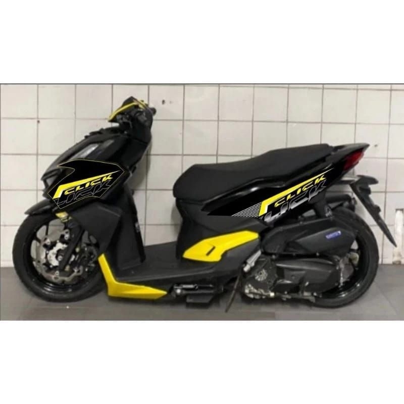 Vario 160 Sticker Striping Transparent Yellow list Click Design concept ...