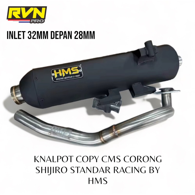 HMS PREMIUM EXHAUST COPY CMS VARIO 150 125 160 NEW BEAT SCOOPY FI POP ...