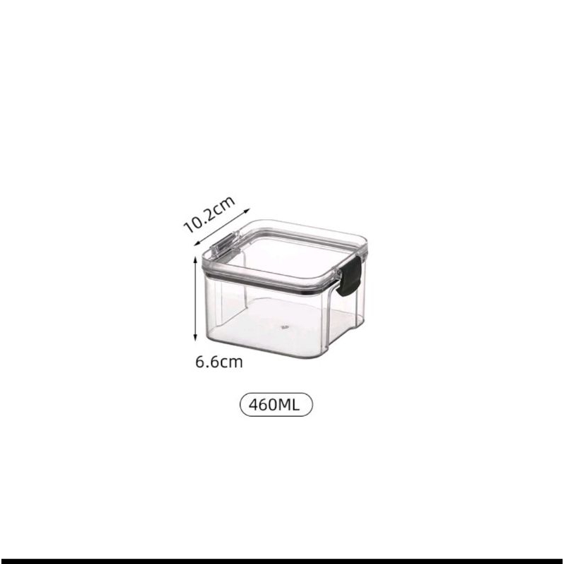 Jar Airtight Box Storage japanese style seal container snack Cake Chips 460ml (1/2 lt) | Shopee ...