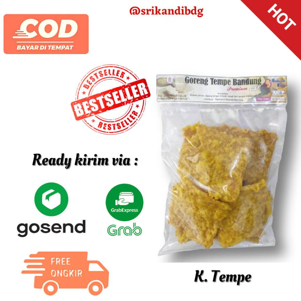 Sweet & Crispy Fried tempe Chips 250 Grams | Shopee Malaysia