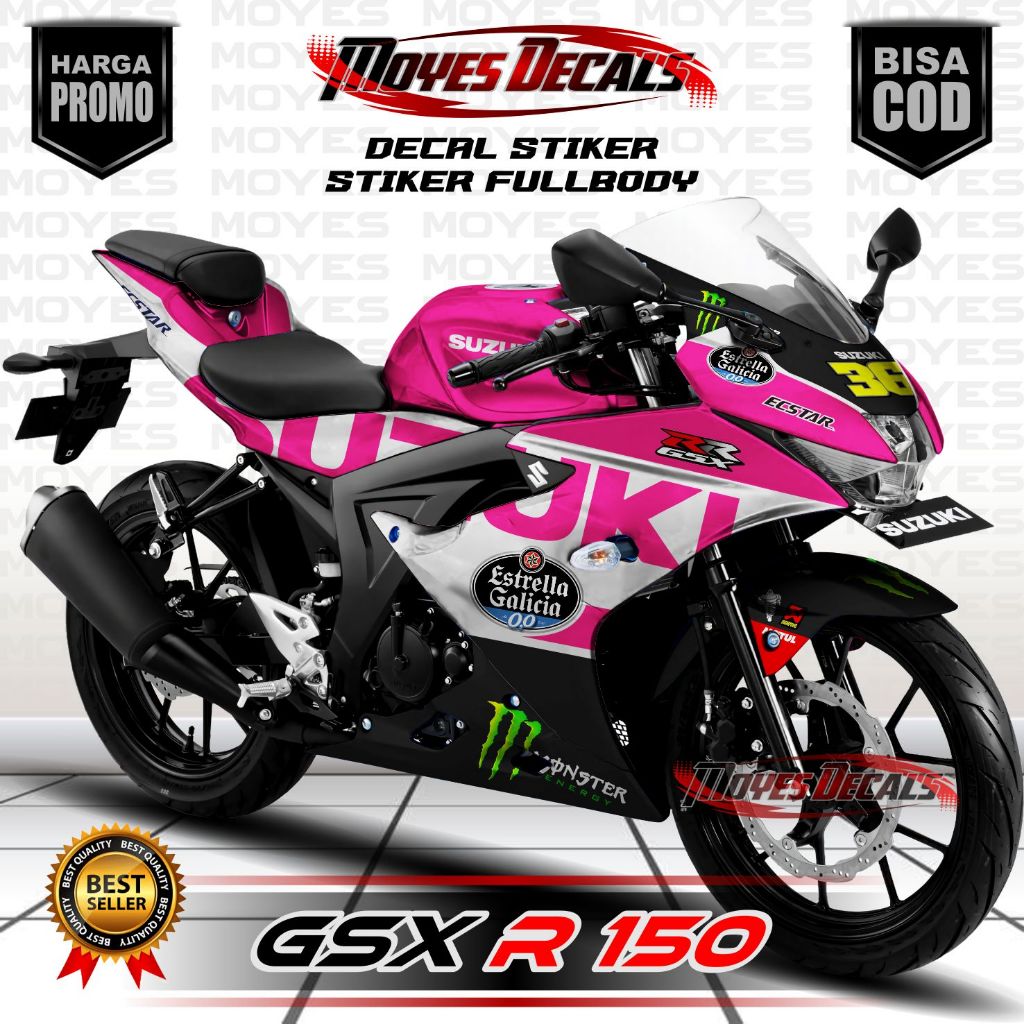 GSX R150 Full Body Decal / GSX R 150 Fullbody Striping / GSX R Full ...