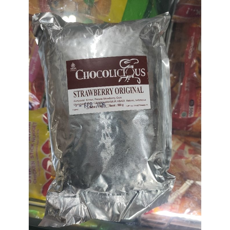 Chocolicious Original Strawberry Flavor Instant Drink Powder 500 Grams ...