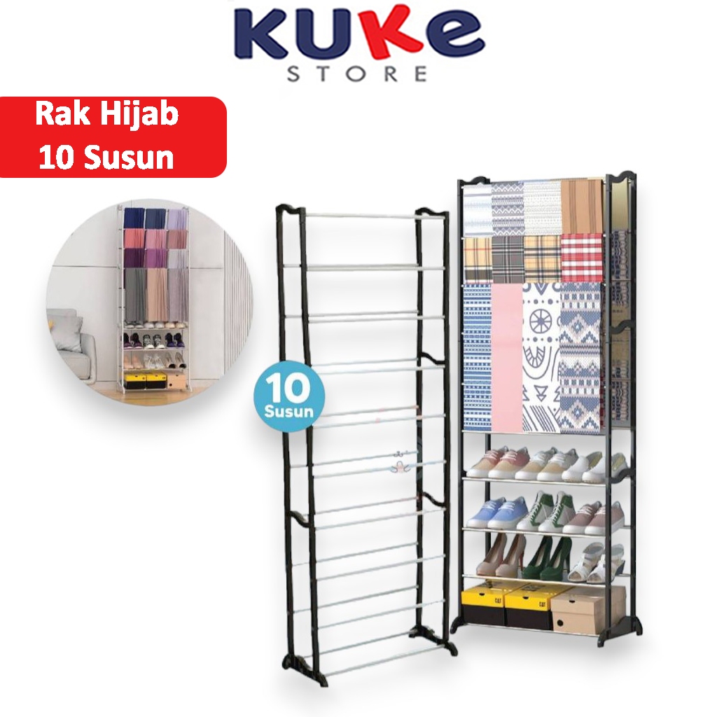 GANTUNGAN Kuke Hijab Rack/Hijab Rack/Veil Rack/Shoe Rack/Sandal Rack ...
