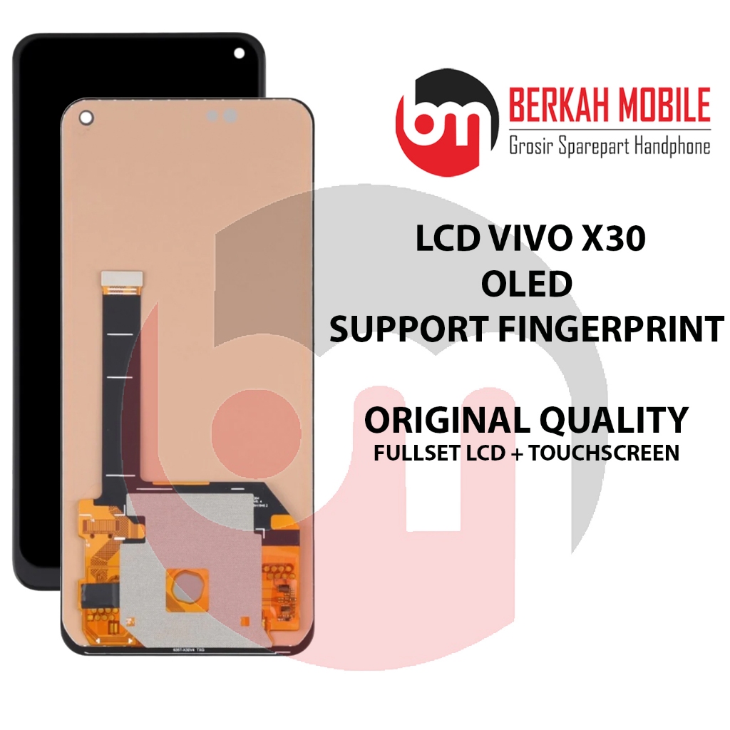 Lcd Vivo X30 5G OLED Fingerprint ON Original 100% Fullset Touchscreen Guarantee + Packing/Bubble ...