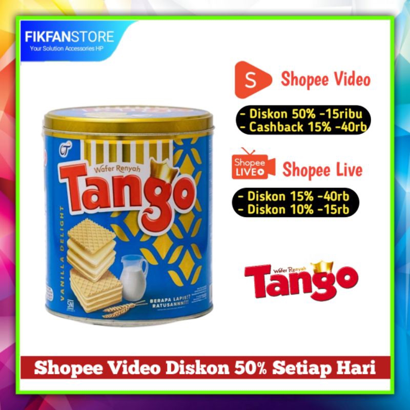 Tango - Tango Wafer Packaging Cans Vanilla Flavor 300gr On Video & Live ...