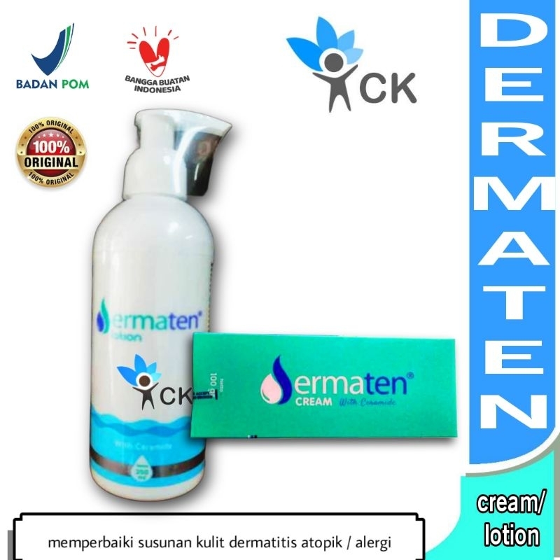 Dermaten - cream 100ml/lotion 250ml - With ceramide Improves Skin ...