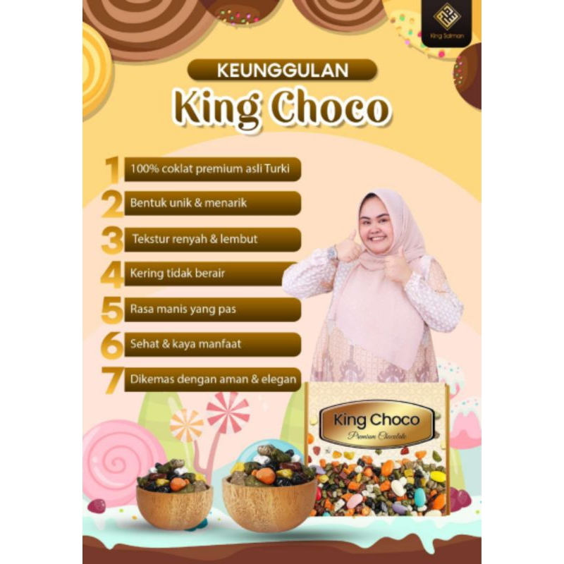 King Choco Premium Chocolate Original Turkish Total Weight 570 Grams ...