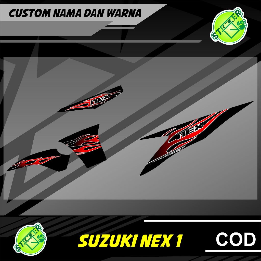 MERAH Simple STRIPPING SUZUKI NEX 1 Cool VIRAL Red Fire Has Been Cut ...