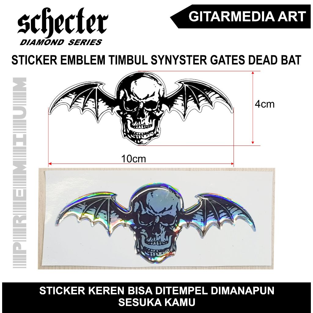 Avanged sevenfold A7X-sticker synyster gate dead bat-sticker A7X dead ...