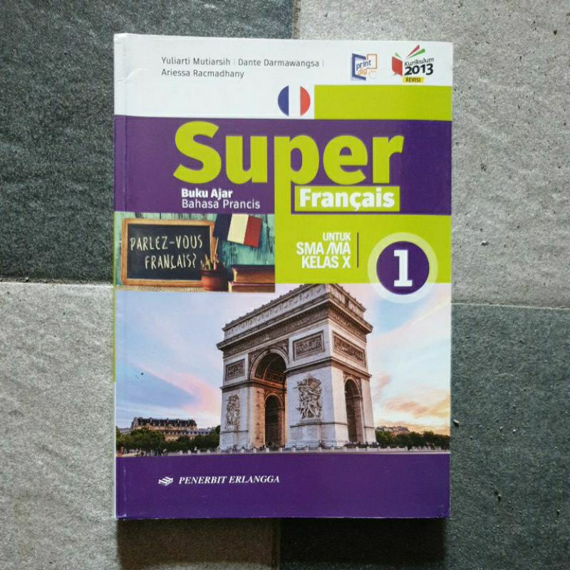 French Language Textbook.Super Francais High School Class 10 Curriculum ...