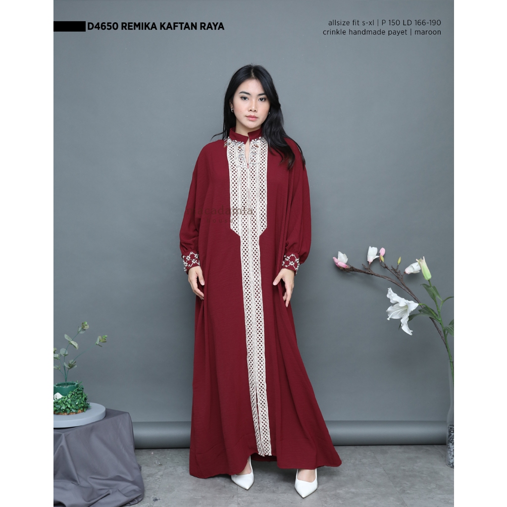 Macadamia House - D4650 Remika Kaftan raya Eid ramadhan | Shopee Malaysia