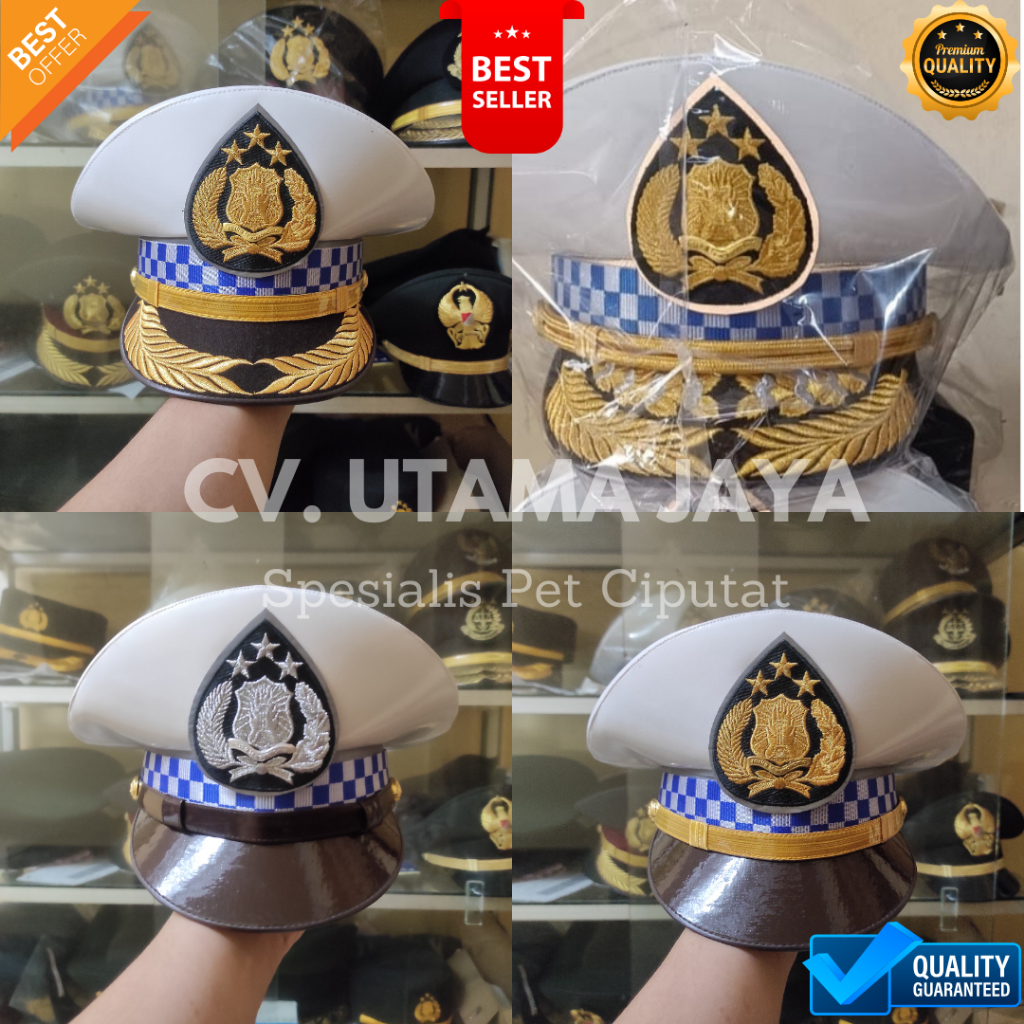 Topi Pet Politik Lantas NCO Pama Pamen Pati Latest Chess Embroidery ...