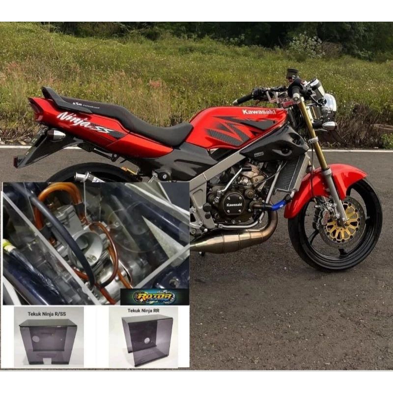 Kawasaki Ninja R/SS Carburetor Tabokan Filter Model Bend Material Full ...