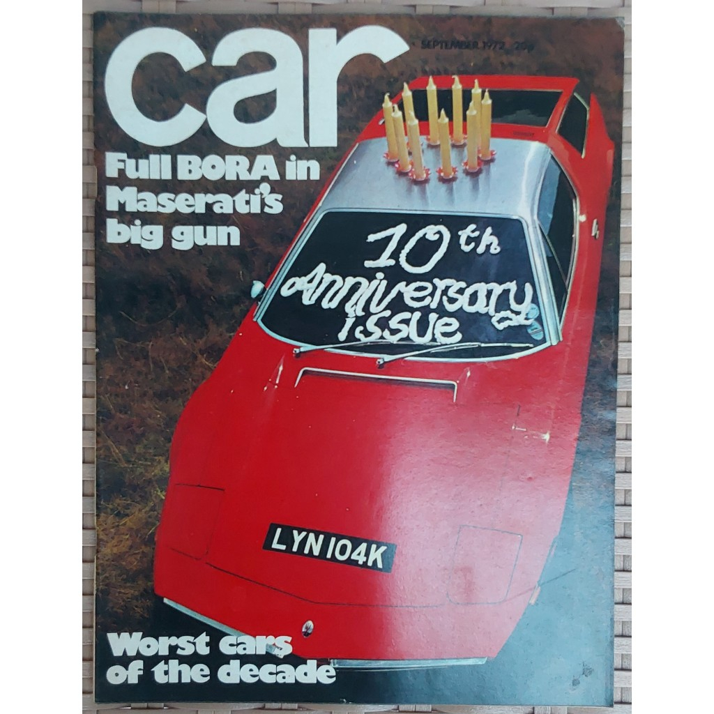 Very RARE, VINTAGE - UK Car Magazine, September 1972, Maserati/Peugot ...