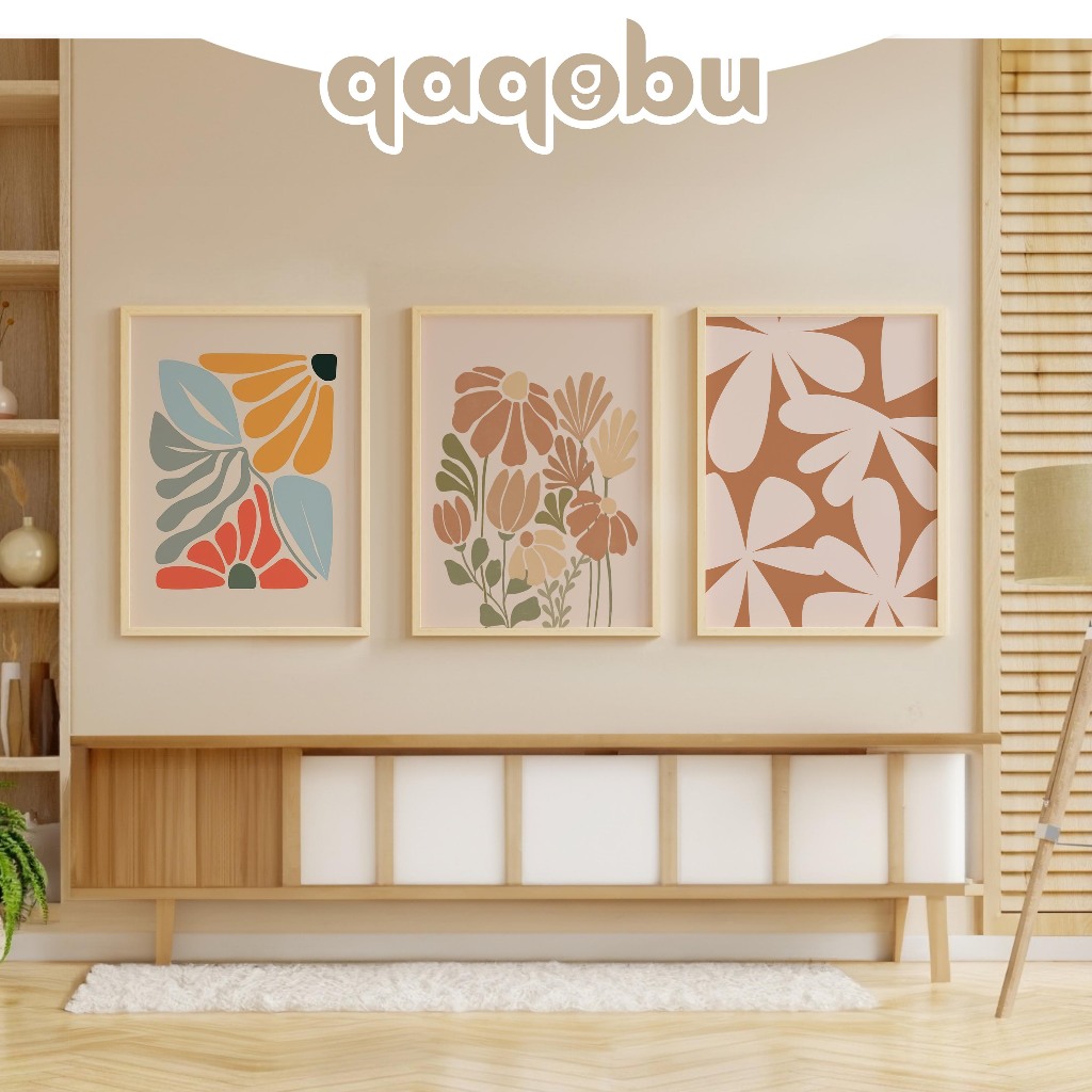 KAYU HIASAN DINDING Poster Abstract Wall Decoration Frame Poster Frame ...