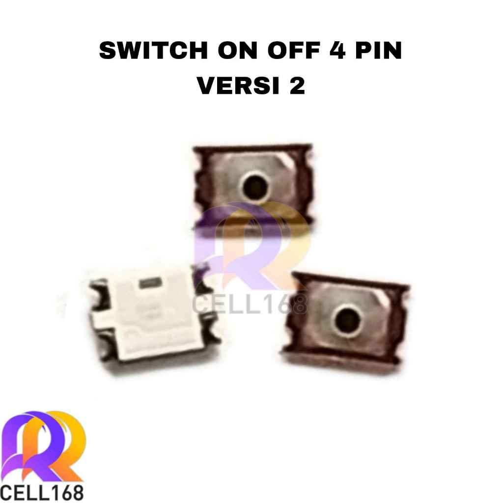 TOMBOL Switch BUTTON ON OFF Legs 4 Version 2 SWIT BUTTON Small PINS ...