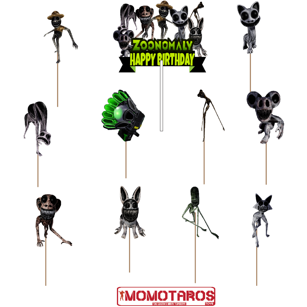 Zoonomaly cake Topper contains 11 pcs | Shopee Malaysia