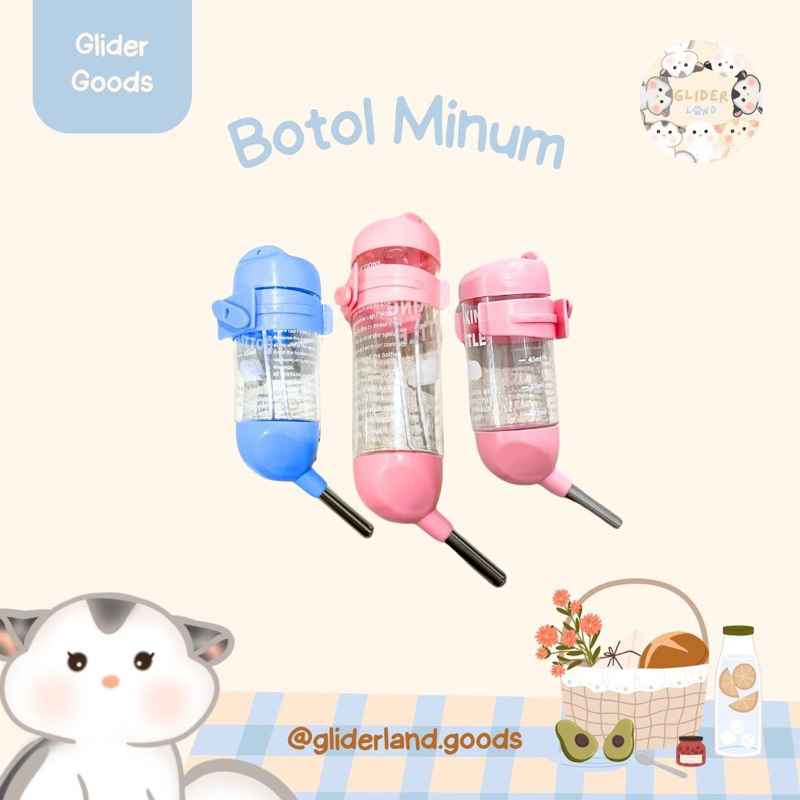 Drinking Bottle Paste Cage For SugarGlider Hamster Rabbit Doggy And ...
