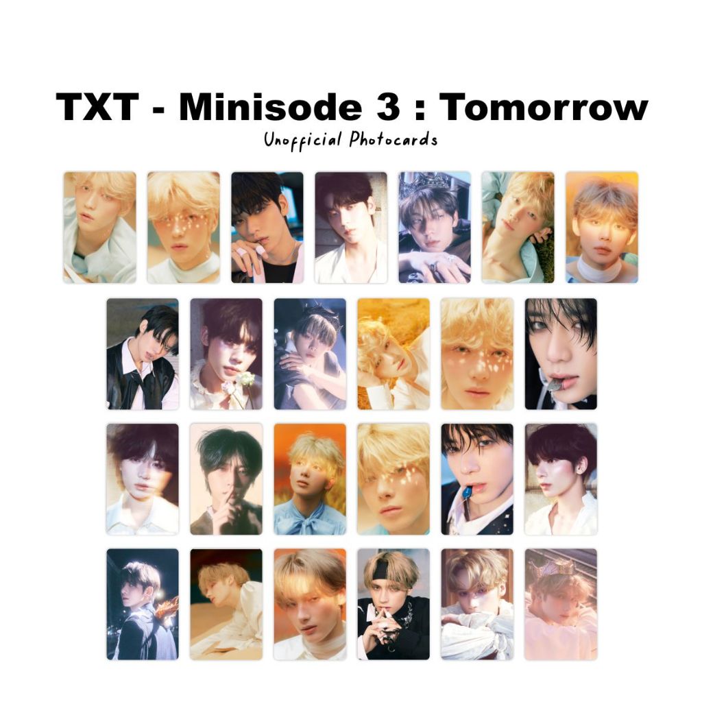 Photocard TXT Minisode 3: Tomorrow Contains 25 unofficial pcs | Shopee ...