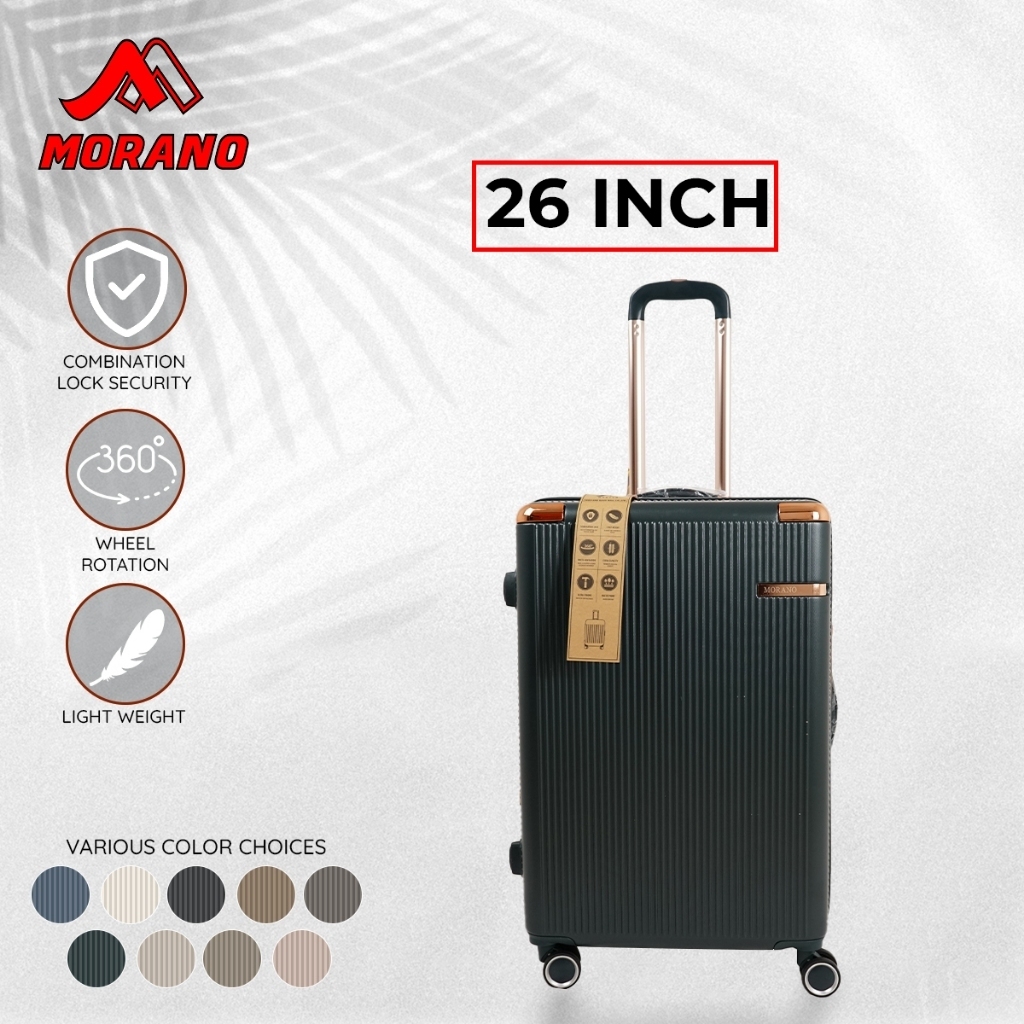 Morano - Koper 26 Inch Combination lock Extra Capacity Up 25% 360 ...