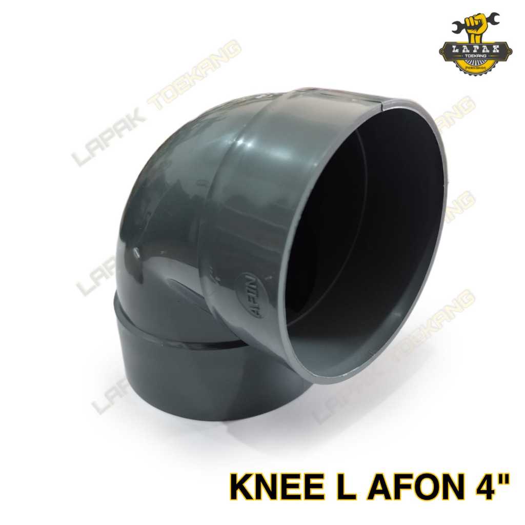 Knee Keni L Elbow PVC 4" Inch AW Pipe Connection Fitting 4 Inch ...