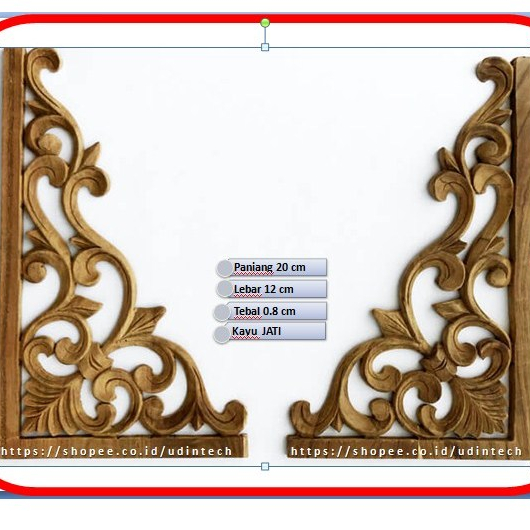 HIASAN DINDING KAYU Carved Wooden Wall Hangings Corner Decorations ...