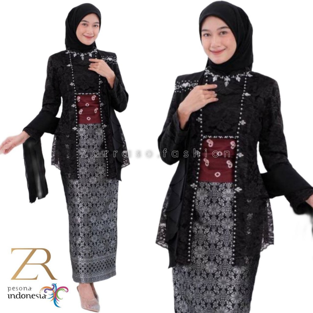 Zr-baju KEBAYA KUTU BARU-Sequined KEBAYA MODERN Party/Graduation OUTFIT ...