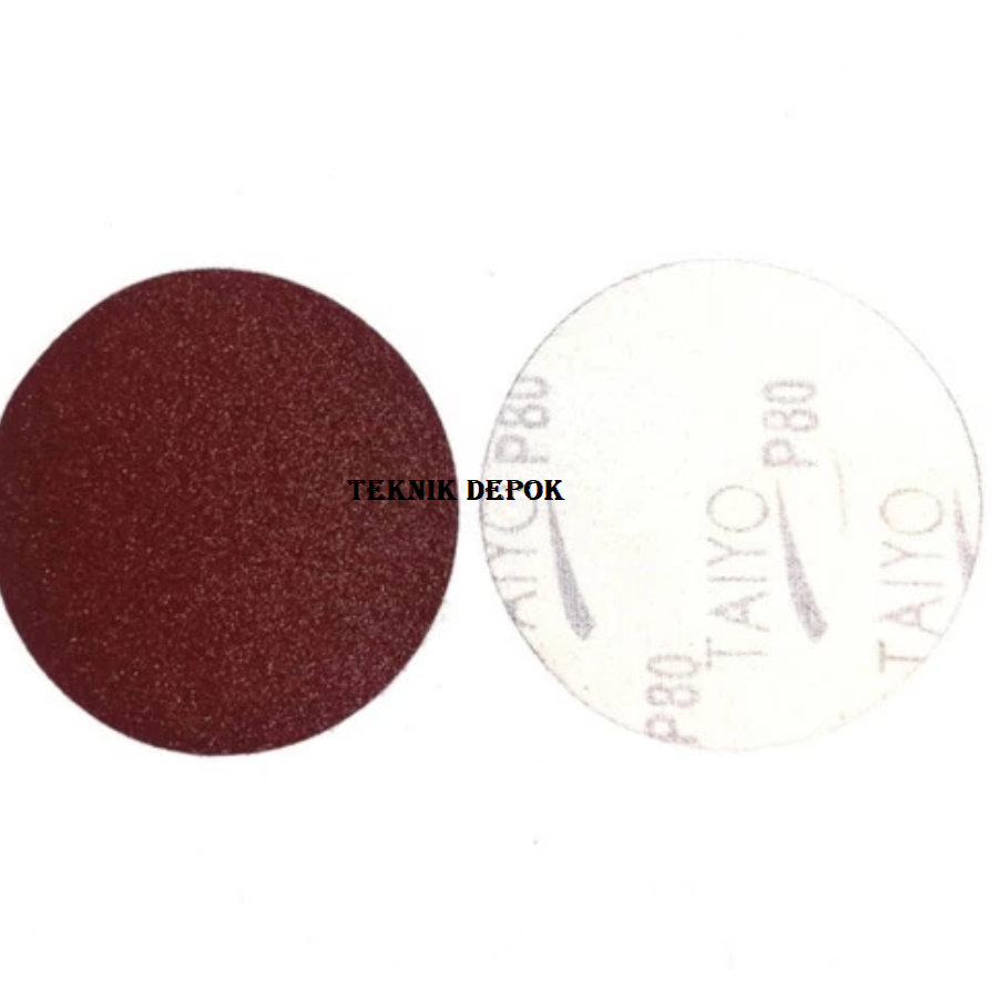 KAYU A Round Sandpaper Grit Grade 80 Grinding Paste 4 Inch 10cm Velcro ...