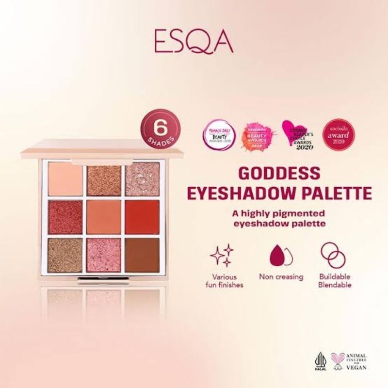 Exp 2027 ESQA Goddess Eyeshadow Palette | Shopee Malaysia