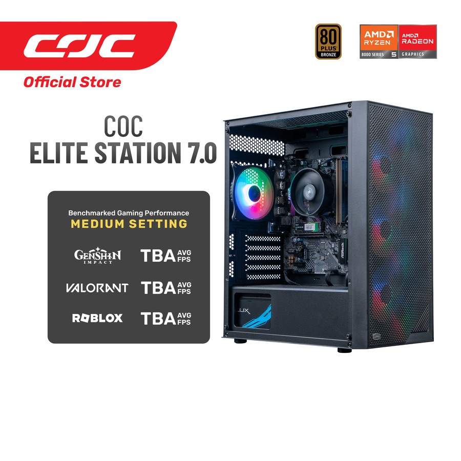 Coc Elite Station 7.0 - Assembled PC Package Ryzen 5 8500G | Shopee ...