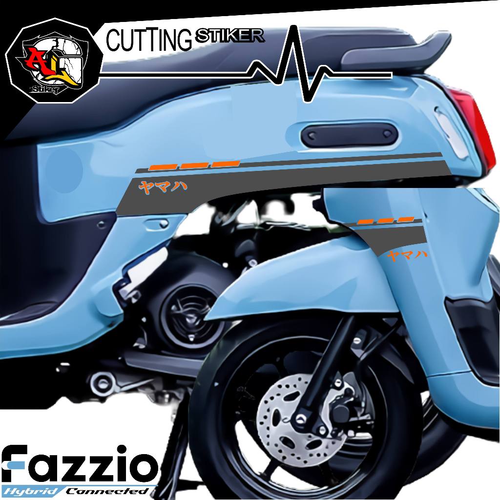 Fazzio STRIPING/SCF.435C/FAZZIO CUTTING STICKER/YAMAHA KANJI WRITING ...